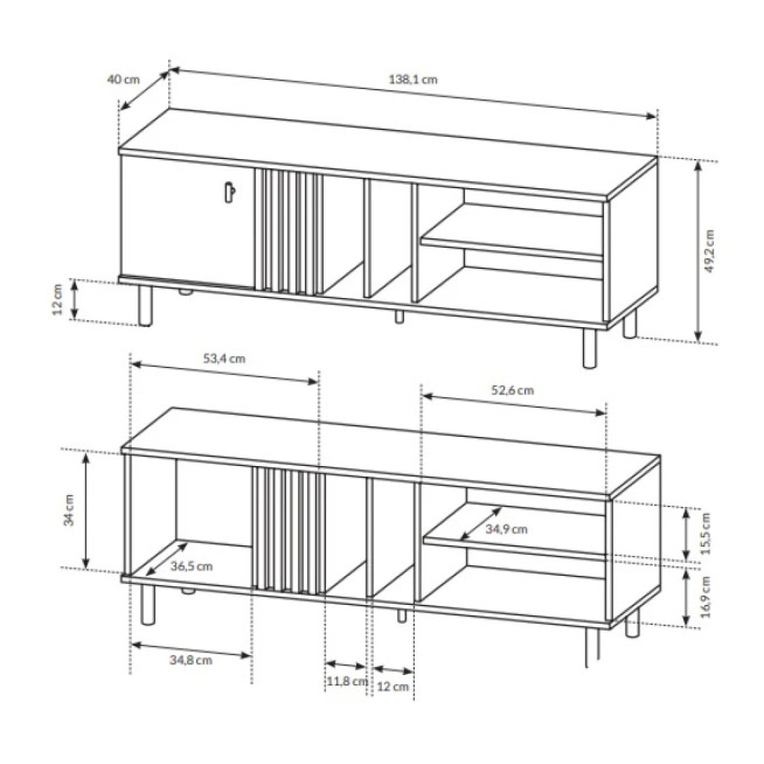 Tv Stand Madis Length 138 Cm In Israel Buy Tv Stand Madis Length 138 Cm In Israel
